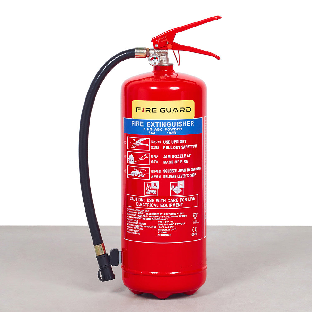 6KG Dry Powder Fire Extinguisher Singapore | Fire Guard